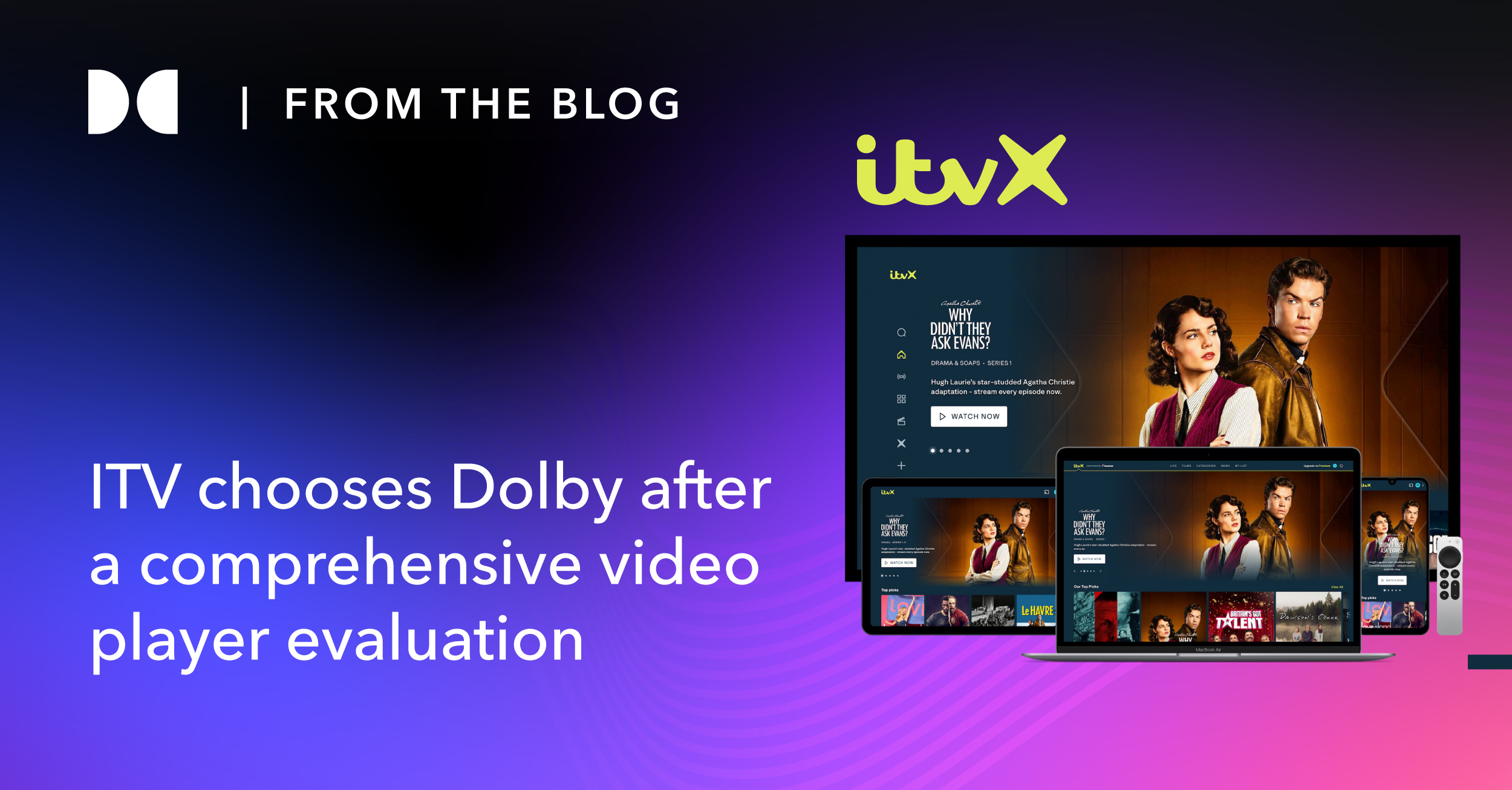 ITV chooses Dolby OptiView Player after a comprehensive video player ...