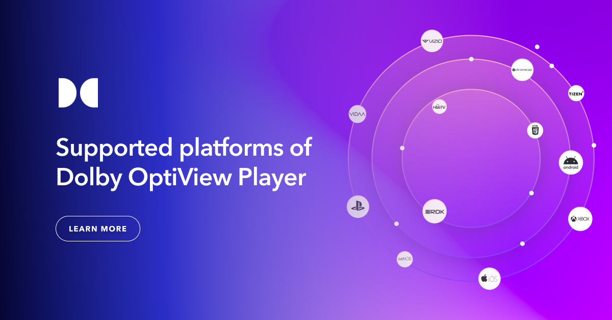 Dolby OptiView Player Supported Platforms | Dolby OptiView