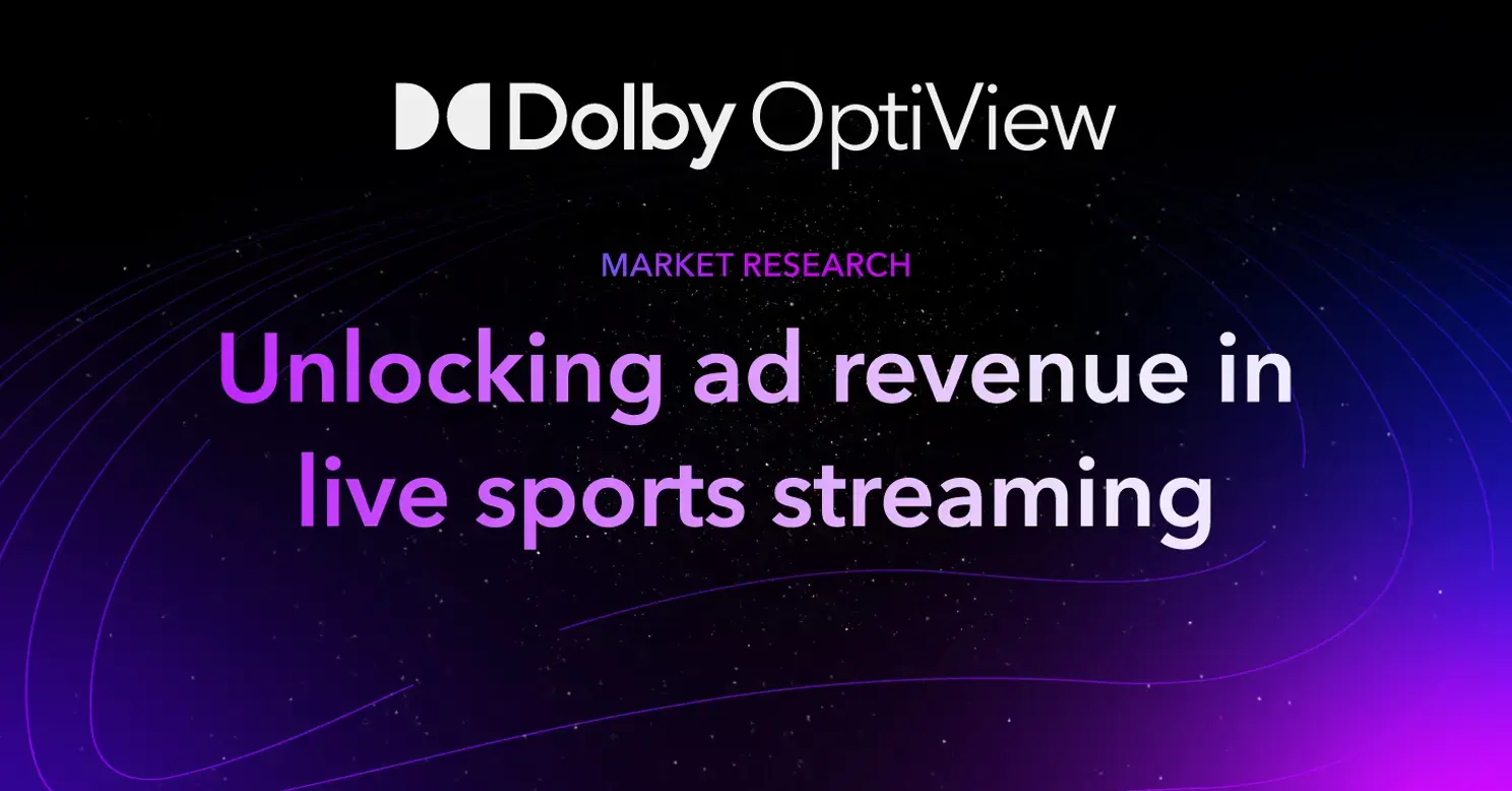 Live Sports Streaming Industry Report 2025 | Dolby OptiView
